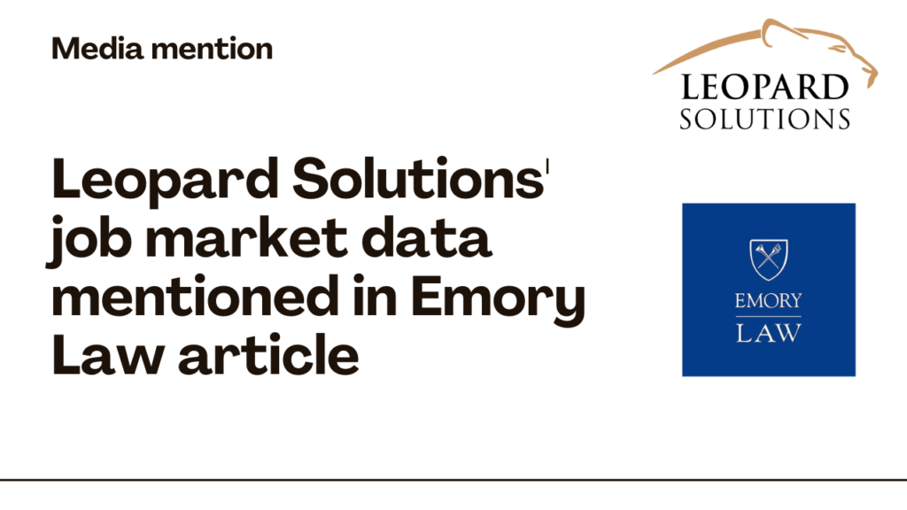 Emory University School of Law Cites Leopard Solutions' Jobs Market ...