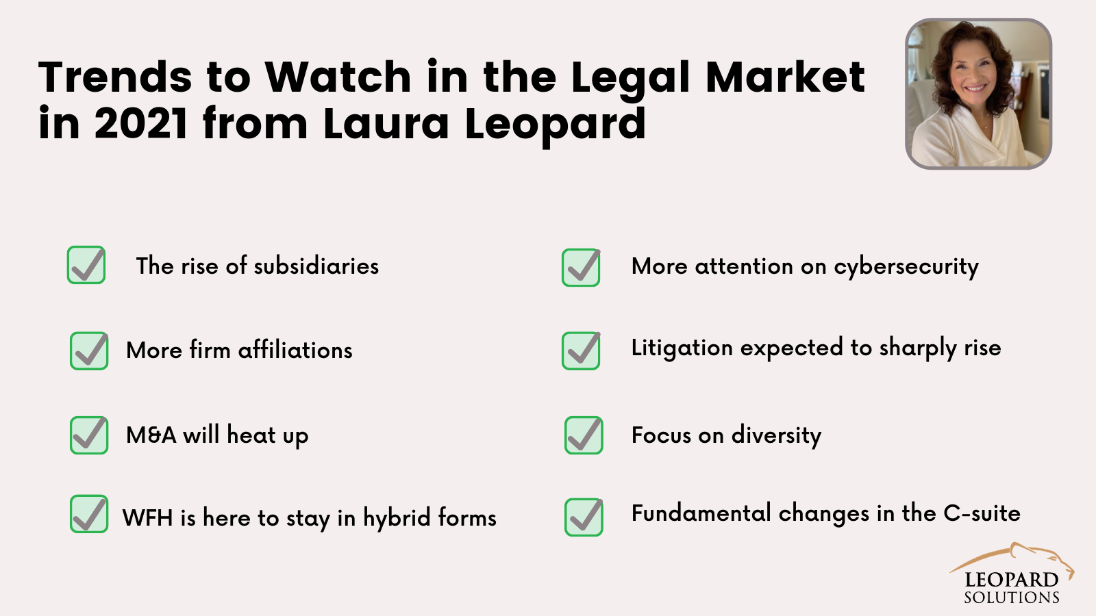 Laura Leopard on Trends to Watch in the Legal Industry in 2021 ...